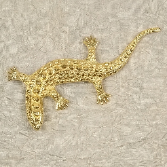 Jewelry | Vintage Lizard Pin | Poshmark